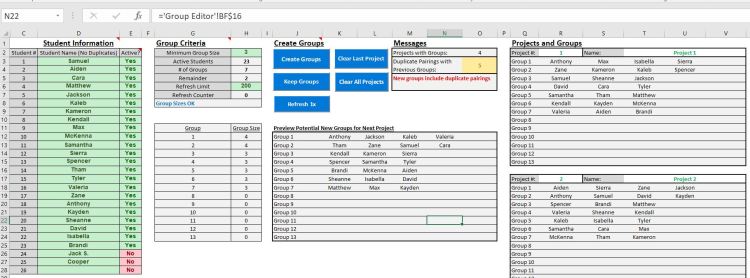 GroupMaker – Building Classroom Culture and Professional Skills through ...
